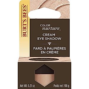 Burt's Bees Color Nurture Cream Eye Shadow With Buildable Color To Achieve Desired Intensity, Caramel Buttercream 0.25 Ounce