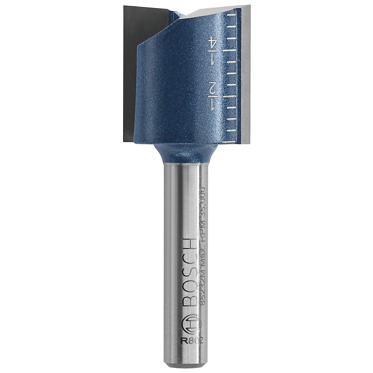 BOSCH 85232MC 3/4 In. x 3/4 In. Carbide-Tipped Double-Flute Straight Router Bit
