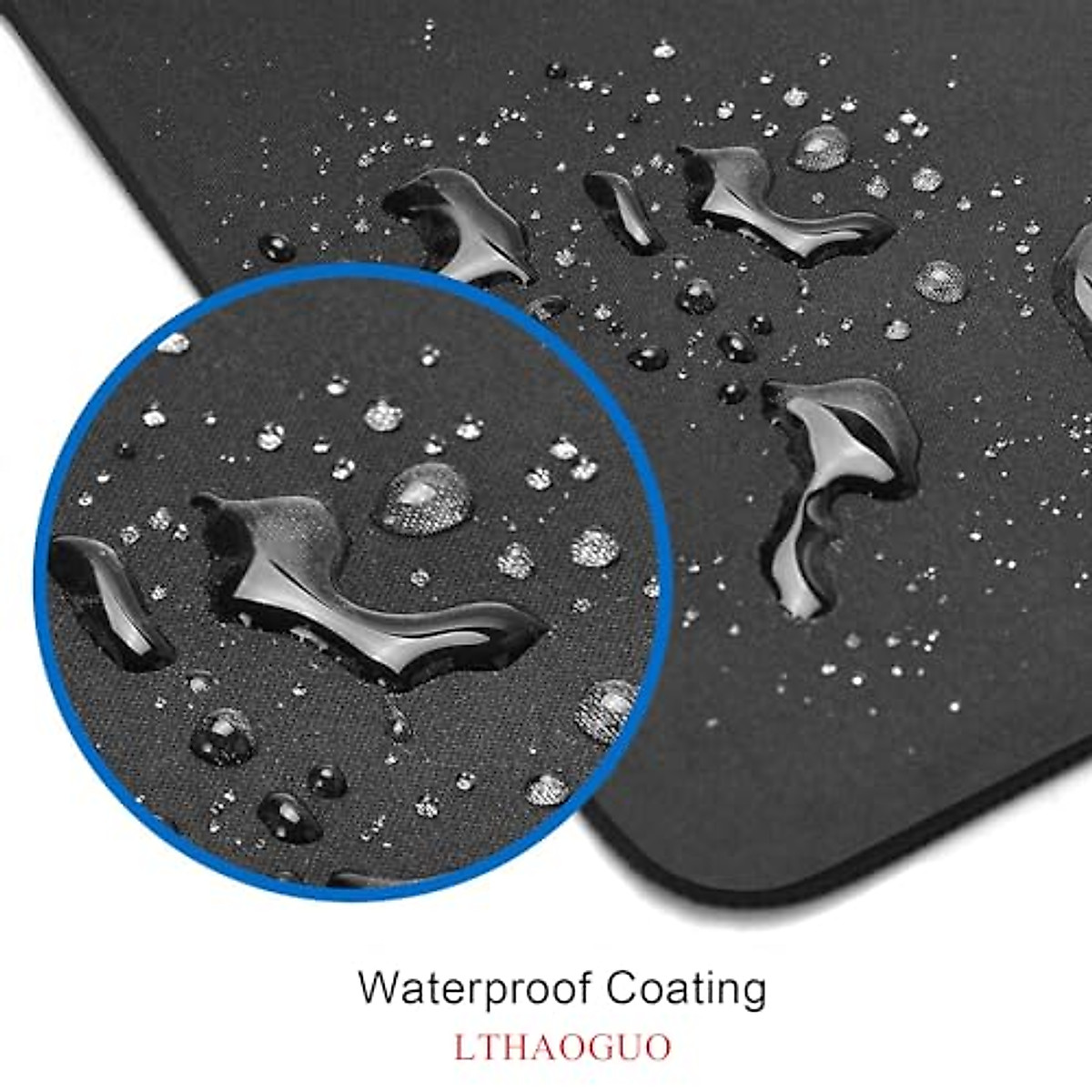 LTHAOGUO Mouse Pad, Butterfly Daisy on Wooden Personality Design Mousepad Waterproof Anti-Slip Rubber Base Office Decor Mousepad for Women Men, Laptop, Computers, 9.5 x7.9 inch, Rustic White Flower