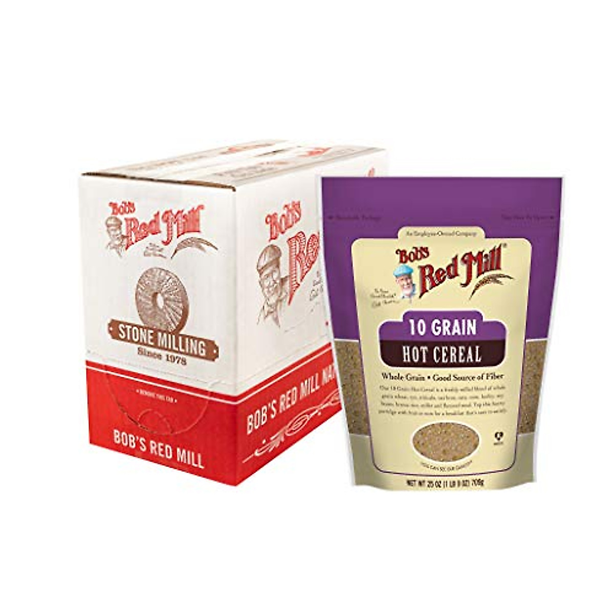 Whole Grain 10 Grain Hot Cereal Bob's Red Mill 25 Pack of 4, 100 Ounce