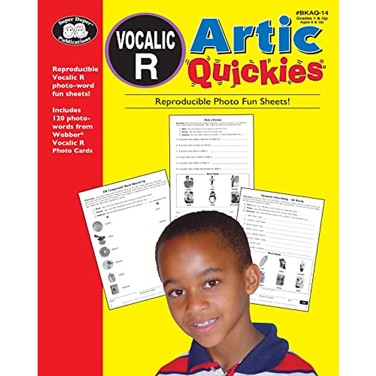 Super Duper Publications | Artic Quickies® Reproducible Workbook for Vocalic R | Speech Therapy - Articulation Worksheets | Educational Learning Resource for Children