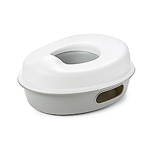 Skip Hop Potty Training Toilet, Go Time 3-in-1 Potty, White/Grey