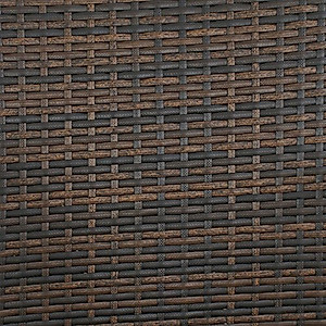 LEMY Outdoor Brown Wicker Rattan Bar Stool All-Weather Patio Furniture Chair Set with Armrest and Footrest (Set of 4)