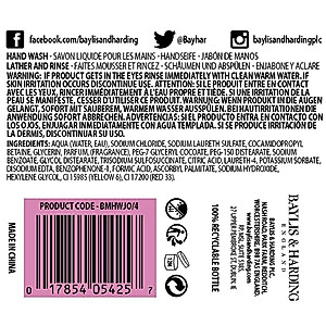 Baylis & Harding Jojoba, Silk & Almond Oil 16.9 Ounces Hand Wash, Pack Of 3