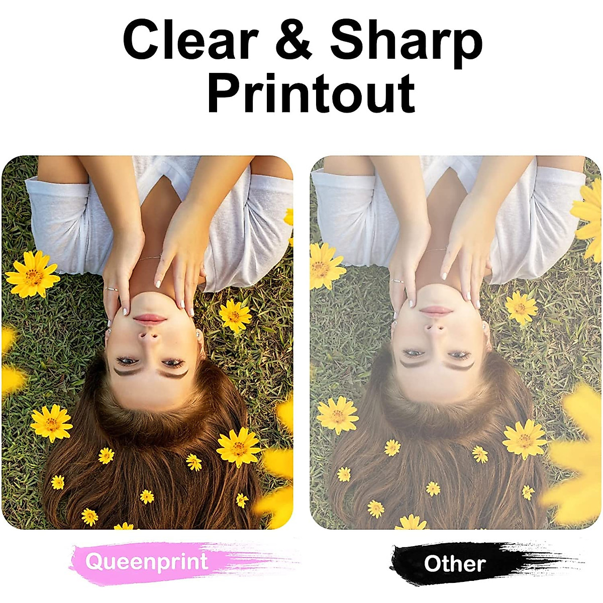 for hp 67 Ink cartridges XL QUEENPRINT for hp67 Ink Cartridge 67XL 67 XL Black/Color Combo Pack for Envy 6055e 6055 6052 6075 Envy Pro 6455e 6455 6475 6452 6458 DeskJet 4155 2755e 2755 4052