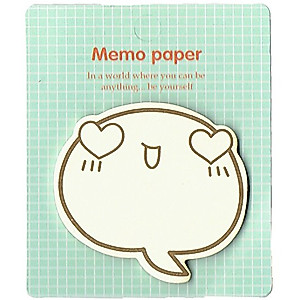 Cute Sticky Note Pads - Smiling Expressions - Pack of 4 - Fun Sticky Notes