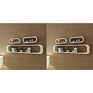 SKM Wall Cube Shelves 6 pcs White-5974