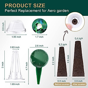 YBB 24 Sets Seed Pod Kit for Aerogarden, Hydroponics Grow Anything Kit Garden Seed Starting System Indoor Hydroponics Supplies with Seed Dispenser