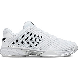K-Swiss Men's Hypercourt Express 2 Tennis Shoe, White/Black, 9 M