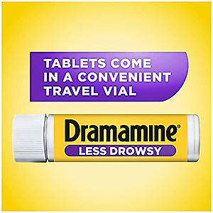 Dramamine All Day Less Drowsy Motion Sickness Relief | 8 Tablets included