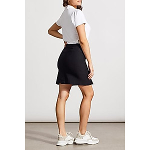 Tribal Women's Pull On Flatten It Tummy Control Skort with Century Stretch, Black, 10