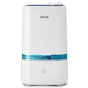 LEVOIT Air Purifier for Home Allergies Pets Hair in Bedroom, Black & 4L Humidifiers for Bedroom Large Room & Essential Oil Diffuser, Quiet Cool Mist for Home, Blue