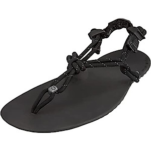 Xero Shoes Genesis Sandals for Women — Women's Lightweight Footwear, Packable Sandal, Travel-Friendly — Black, Size 9