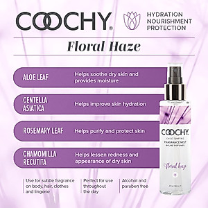 Coochy Fragrance Body Mist | Daily Perfume & Body Spray | Great Gifts for Women | Floral Haze, 4 oz