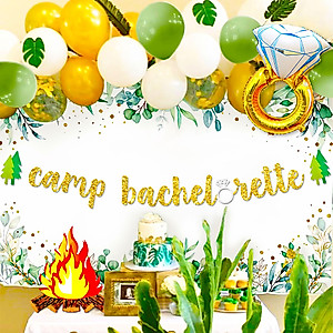 23 PCS Camp Bachelorette Decorations Balloons Banner Camping Bachelorette Banner for Mountain Camp Bachelorette Bridal Shower Wedding Engagement