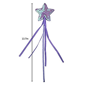 PPXMEEUDC Princess Wand Kit for Girls Magical Toy Wands for Dress Up Halloween Costume Magic Shows Cosplay Birthday Party Baby Showers Butterfly and Star Wands