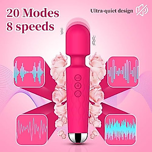 Percussive Handheld Back Muscle Massager Deep Tissue Quiet G S-po-t Massager 20 modes and 8 speeds to choose from USB Rechargeable Massager Ladies Gift DH65F25