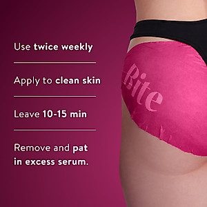 BAWDY Bite It - Plant Based Collagen Butt Mask - Hydrating + Toning Beauty Mask for Your Butt - 2 Sheets, One for Each Cheek - Clean Beauty Mask for Your Butt (2 Sheets - Single Use)