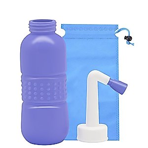 YumSur Portable Bidet, Personal Bidet Sprayer for Personal Hygiene Handheld,Pregnant Women Cleansing, Postpartum Clean, Handheld Travel Bidet with 450ML Water Capacity and Angled Nozzle Spray