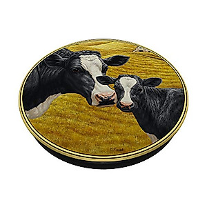 Holstein Cow and Cute Calf