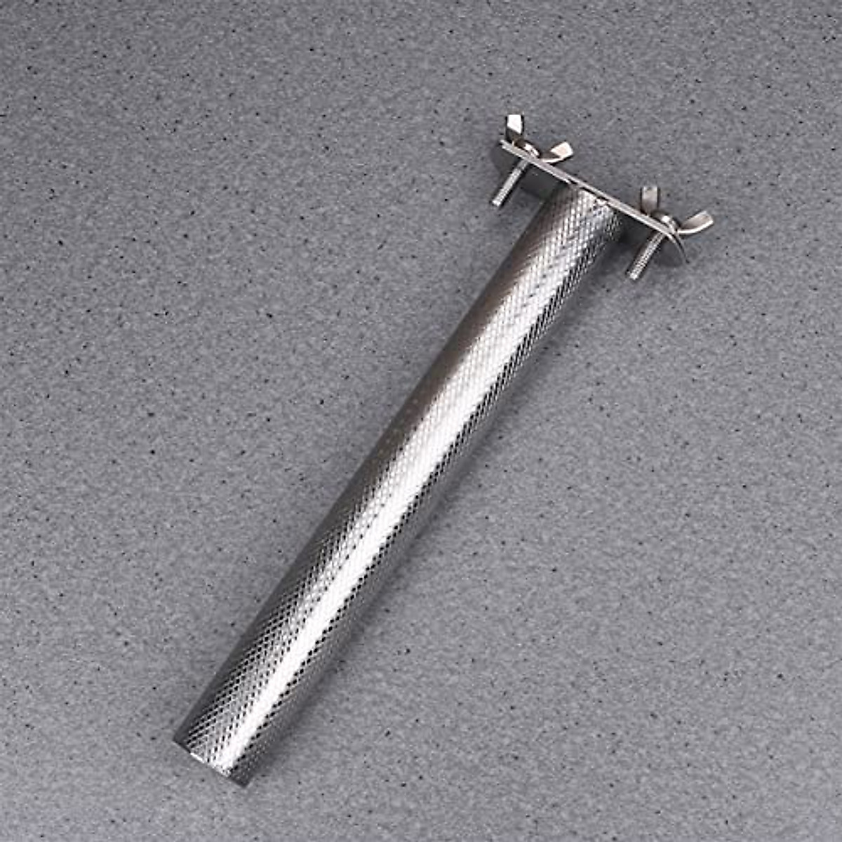 Birds Perch- Toys Portable Cockatiel Molar Stainless Stand- Parakeet Parrots Claw Grinding Silver Sticks Stand Supplies Stick Accessories Platform, Cage Perch Bird Steel Bar Shelf