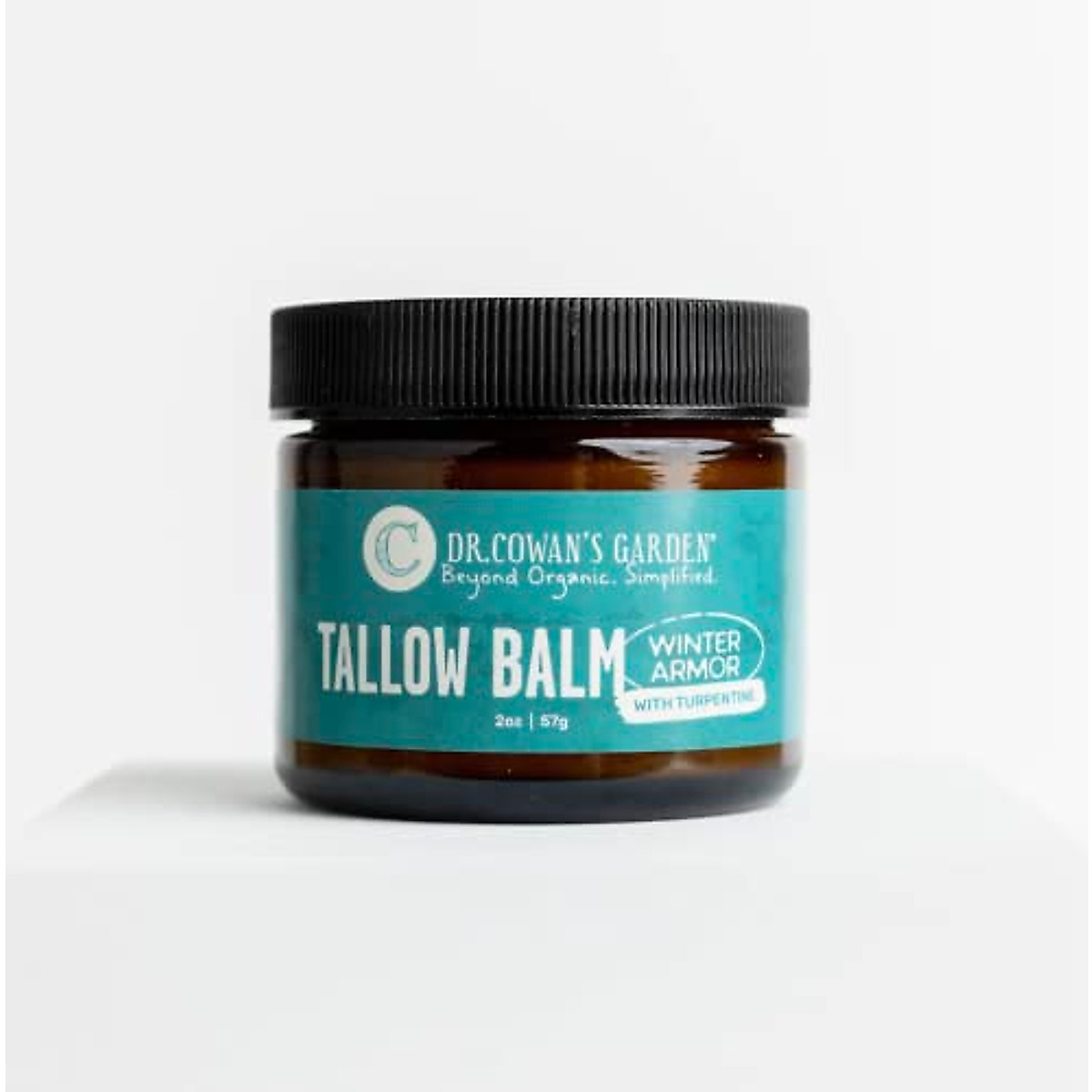 Dr. Cowan's Garden Tallow Skin Care Balm 2 ounces. Winter Armor with Turpentine - Made with 100% grass-fed tallow and organic ingredients