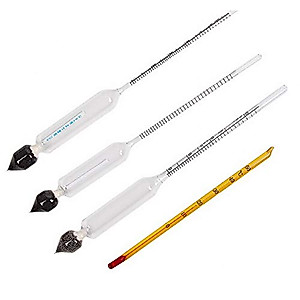 ZHONGJIUYUAN Professional Alcoholometer mini hydrometer for alcohol meter for Wine Alcohol Whisky with The Thermometer