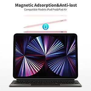 Stylus Pen for iPad Pencil Compatible with Apple Pen, iPad Pro 12.9/11-inch, Apple Pencil 2nd Generation, iPad Mini, iPad Air, iPad Tablets (2018-2022) Palm Rejection, Tilt - Pink