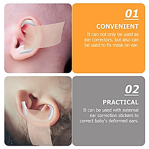 Ear Pads Baby Ear Aesthetic Corrector Auricle Valgus Correction Ear Support Newborn Infant Protruding Ear Sticker Patch for Kids Children Orthopaedic Ear 6 Pairs Ear Corrector