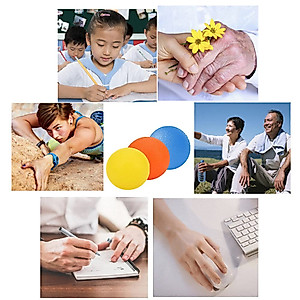 FMELAH 3 Resistance Levels Physical Therapy Hand Exercise Ball Stress Relief Balls Set Squeeze Balls Kits for Hand Finger Wrist Muscles Arthritis Hand Grip Strength Trainer