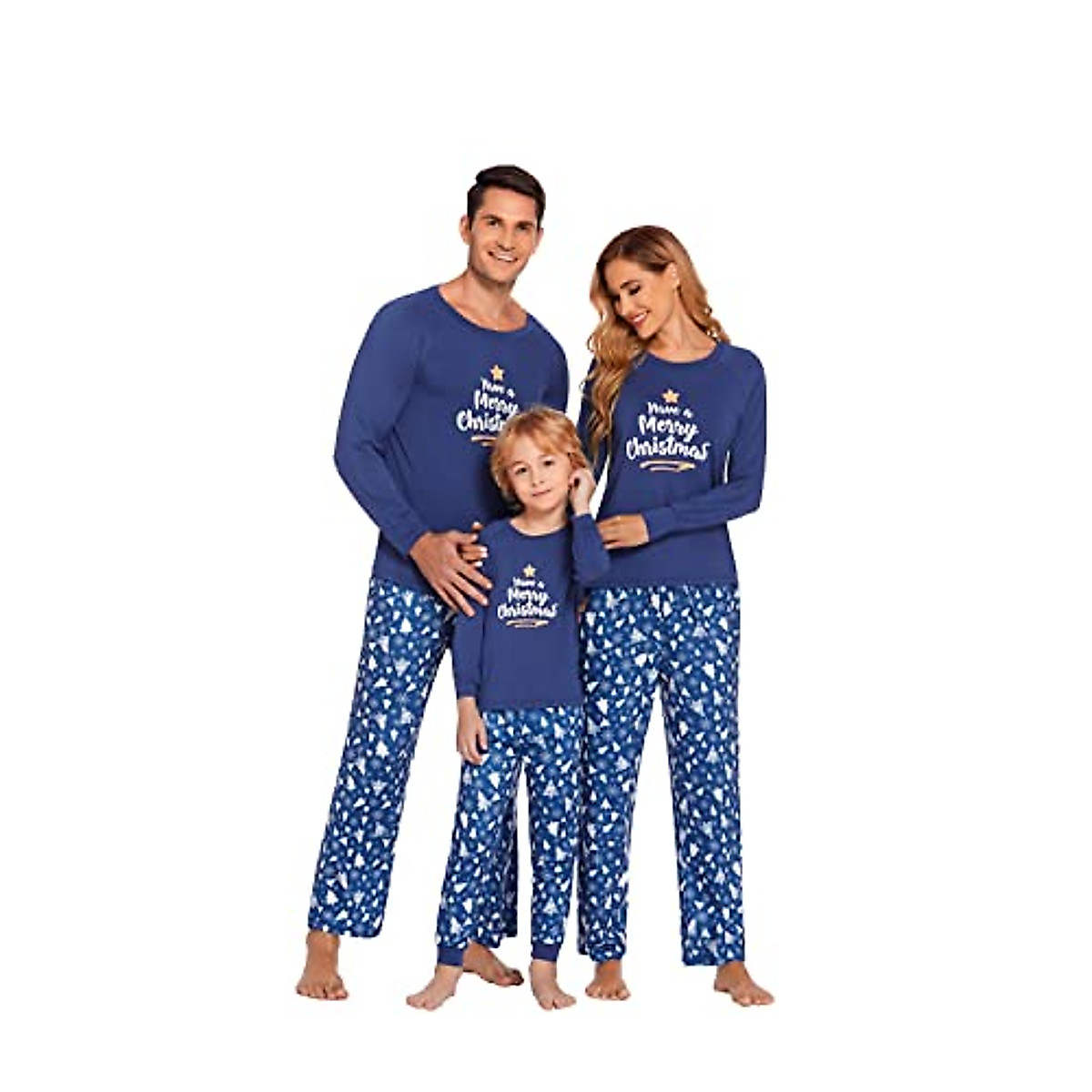 Ekouaer Matching Family Pajamas Set Christmas Pjs Long Sleeve Holiday Sleepwear