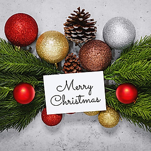 Purple Star Alpurple 100 Packs Artificial Pine Needles Branches Garland-6.7x2.0 Inch Green Plants Pine Needles, Fake Greenery Pine Picks for DIY Garland Wreath Christmas and Home Garden Decoration (100pcs)