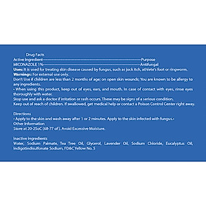 Battleskin Antifungal Medicated Soap Bar, Tea Tree Oil Body Soap Bar, Athletes Foot Jock Itch Ringworm Yeast Infection Treatment With Natural Oil