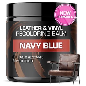 The Original Leather Recoloring Balm, Leather Color Restorer, Leather Scratch Remover, Leather Couch Scratch Repair, Leather Restorer for Couches, Leather Couch Paint, Leather Scratch Repair Navy Blue
