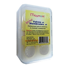 Replacement Valve and Membrane Compatible with Medela Breastpumps (Swing, Lactina, Pump in Style), 4X Valves/6x Membranes, Part #87089; Repaces Medela Valve and Medela Membrane