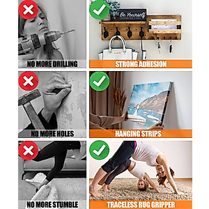 2 Rolls Total 20FT Double Sided Tape Heavy Duty (0.8" & 1.2" Width) Removable & Reusable Multipurpose Transparent Wall Mounting Tape, Strong Adhesive Tape for Home Decoration Office Outdoor, 240 Inch