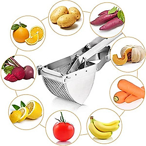 Potato Ricer, Sopito Stainless Steel Potato Masher for Commercial and Home Use