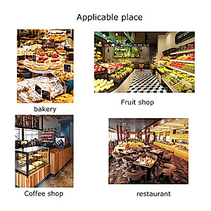 LGXEnzhuo Commercial Refrigerated Cake Display Cabinet Floor Type Curved Display Fridge Yellow LED Light Air-cooled Automatic Defrost Front Sliding Door 220V 3-layer