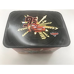 FVLFIL Disney Pixar Cars Plastic Storage Bin with Lid