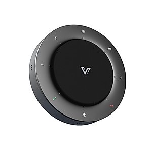 AV Access USB/Bluetooth Speakerphone Full-Duplex Audio, 4 AI Mics Beamforming, 8 Meter 360°Voice Pickup, Loud & Clear, Echo Cancellation, for Skype Zoom Conference Calls