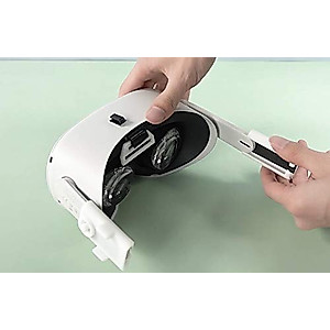 Adapter Kit for Oculus Quest 2 Gen to Connect with Vive Deluxe Audio Strap-3D Printed-Durable (White)