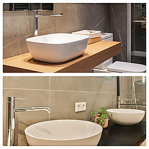 uxcell Single Lever Faucet Handle for 40mm Cartridge, Zinc Alloy Faucet Handle Replacement for Kitchen Bathroom Shower, 4.3"x1.9", Black