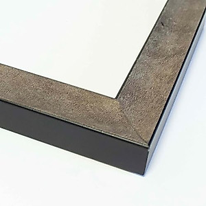 22x30 Frame Silver Real Wood Picture Frame Width 1.25 Inches | Interior Frame Depth 0.5 Inches | Diem Minimalist Photo Frame Complete with UV Acrylic, Foam Board Backing & Hanging Hardware