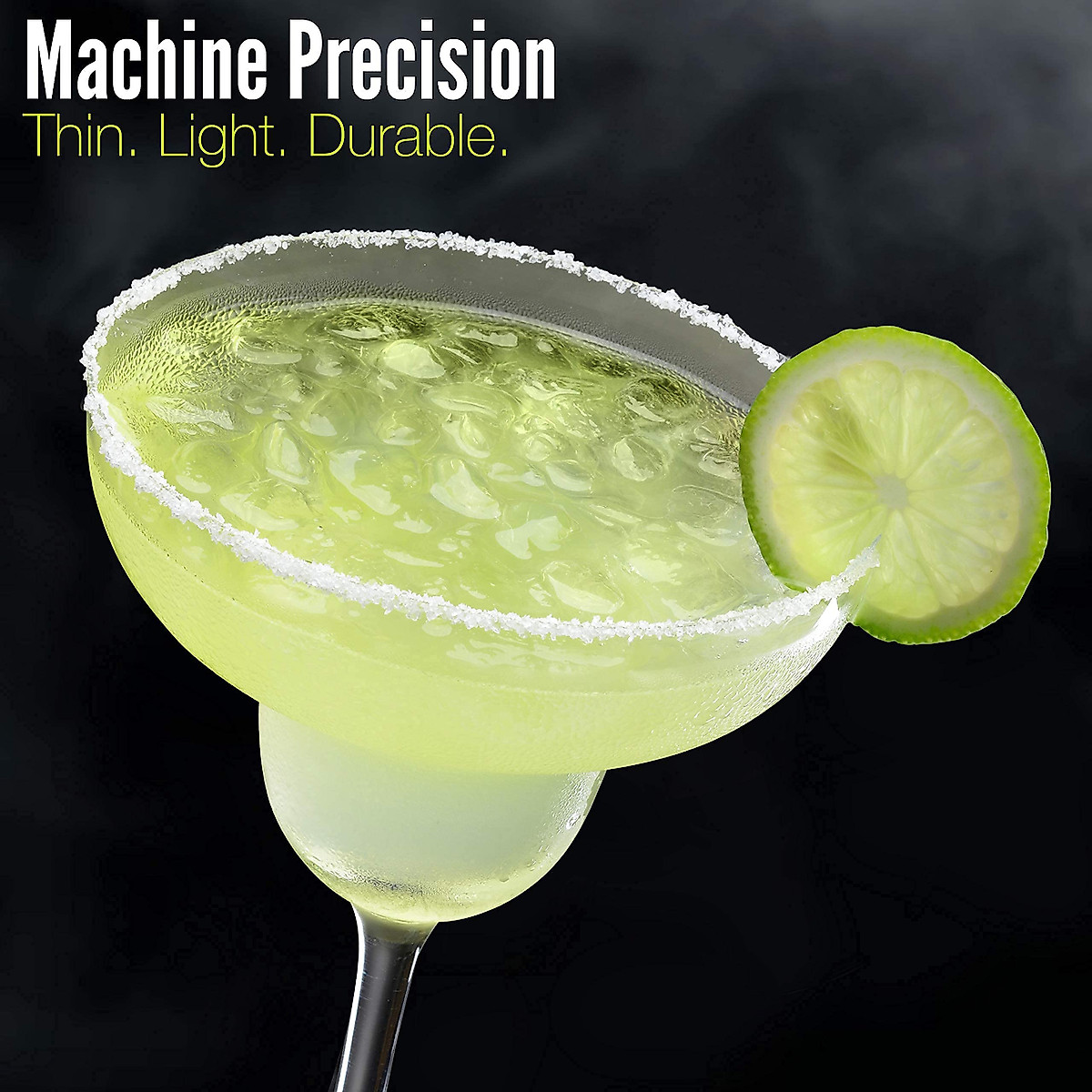 Season STORY Large Margarita glasses Set of 2-10oz, Cocktail glasses with stem, Crystal glassware for frozen margaritas, martini, mixing cocktails, gin and tonic glasses, gin glasses for gin lovers