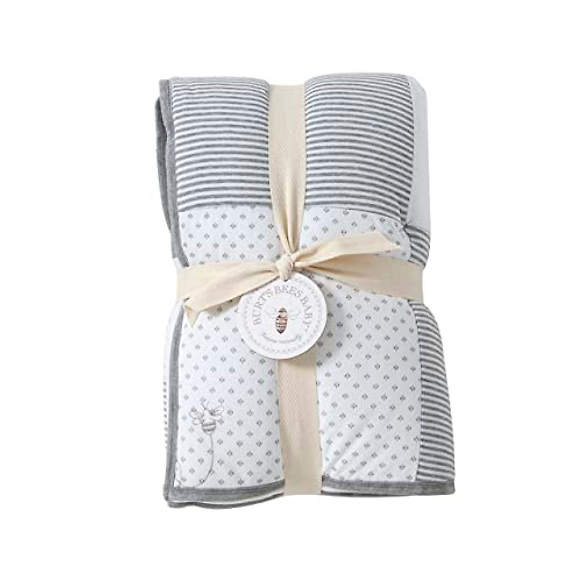Burt's Bees Baby - Reversible Quilt, Baby and Toddler Nursery Blanket, Organic Cotton Shell & Polyester Fill