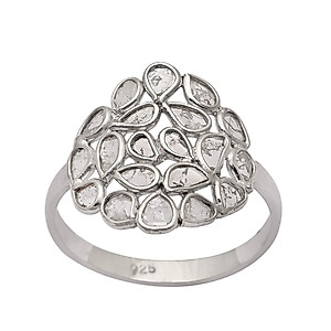 Shine Jewel 2.50 CTW natural diamond polki designer wedding ring Natural Diamond Polki Ring (5)