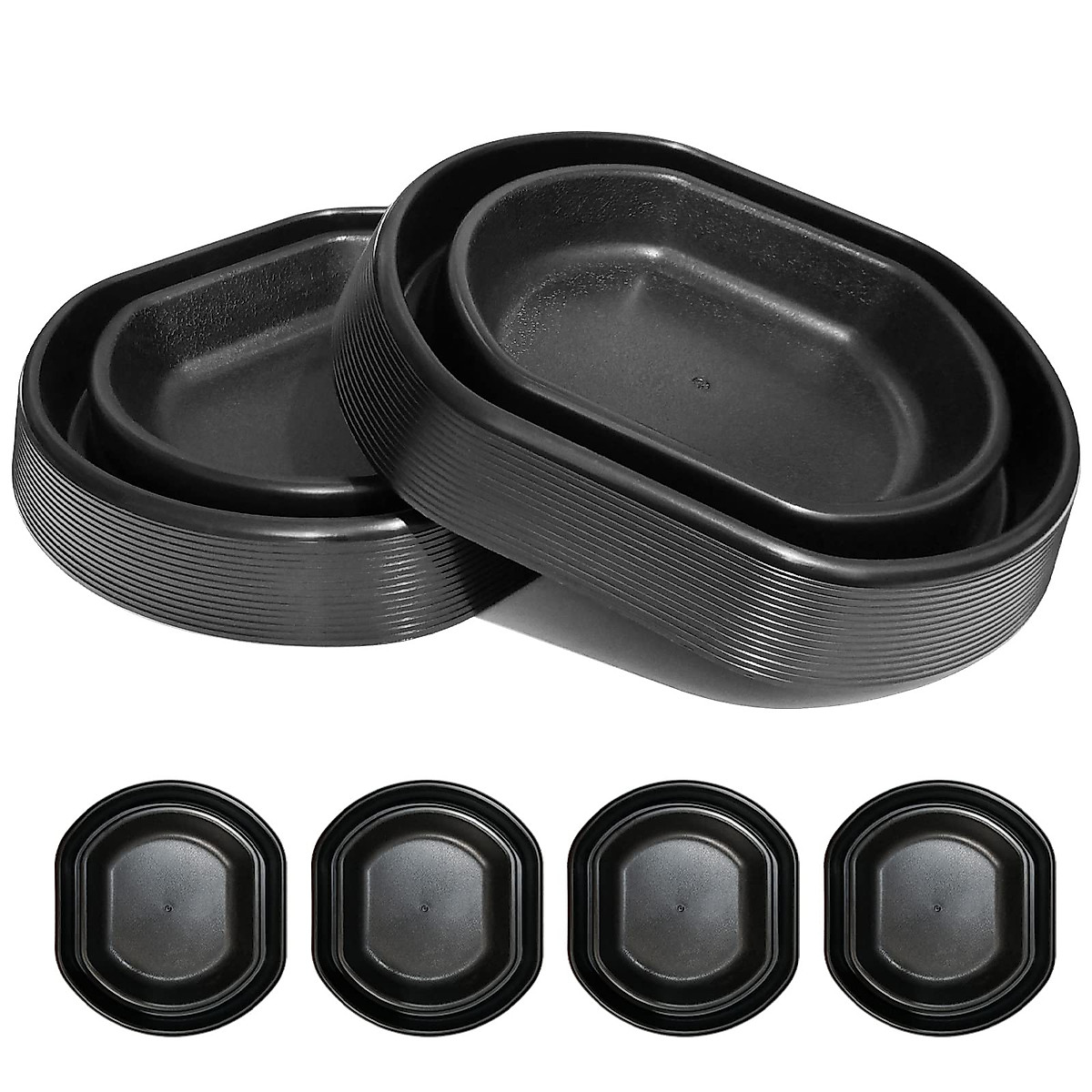 Bed Bug Interceptors | Bed Bug Interceptor Traps | Insect Trap, Monitor, and Detector for Bed Legs (Black - 4 pcs)