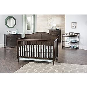 Child Craft Camden 4-in-1 Convertible Crib, Baby Crib Converts to Day Bed, Toddler Bed and Full Size Bed, 3 Adjustable Mattress Positions, Non-Toxic, Baby Safe Finish (Slate)