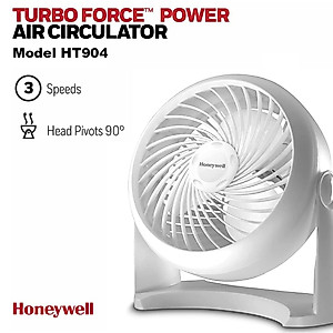 HONEYWELL HT904 Turbo Fan, White HT904E