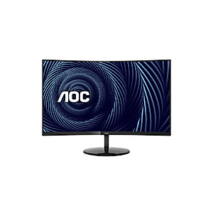 AOC CU32V3 32" Super-Curved 4K UHD Monitor, 1500R Curved VA, 4ms, 121% sRGB Coverage / 90% DCI-P3, HDMI 2.0/DisplayPort, VESA, Black (Renewed)